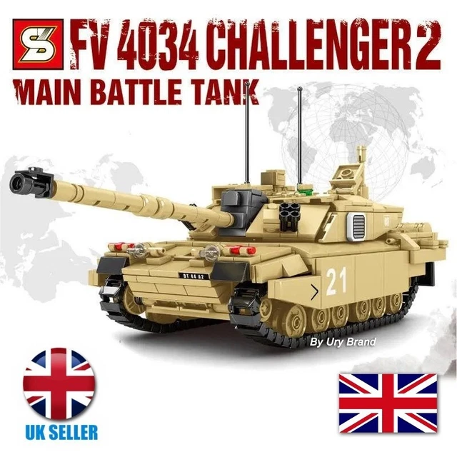 LEGO COMPATIBLE NEW ARMY TANK CHALLENGER 2 brick build kit 904pcs ...