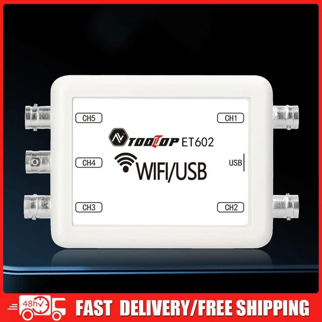ET601/ET602 HANDHELD VIRTUAL Oscilloscope WIFI/USB 5 Channel 50kHz ...