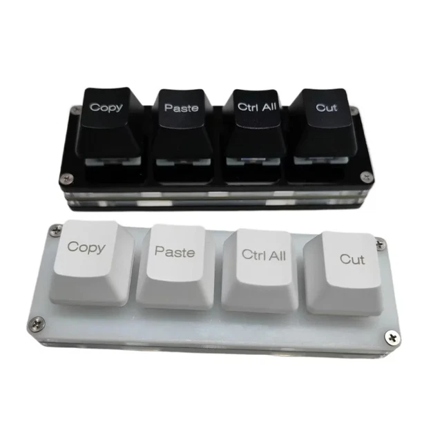 OFFICE SHORTCUT KEYPAD Copy Paste Select All Cut Mini USB Mechanical ...