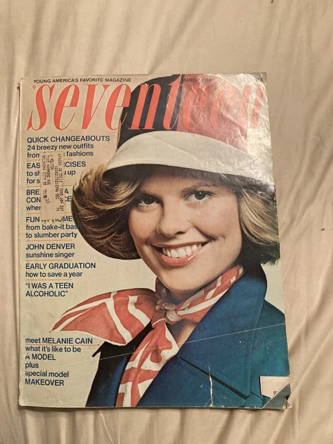 VINTAGE MARCH 1974 Seventeen Magazine Teen Fashion John Denver £10.39 ...