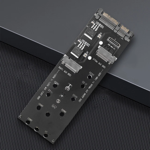 M.2 SSD TO Sata Adapter Card NVMe M.2 NGFF To SFF-8611 Adapter for ...