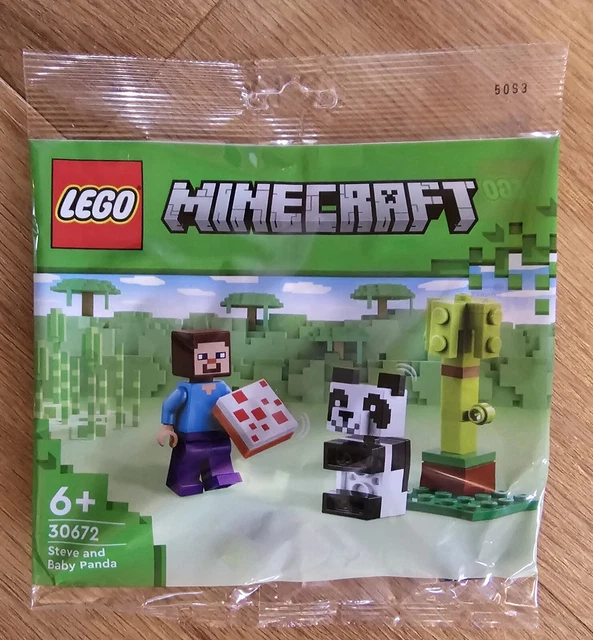 LEGO MINECRAFT : Steve & Baby Panda (30672) Prêt à expédier - Neuf pour ...