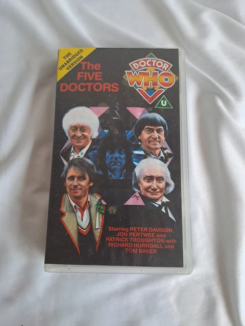 DOCTOR WHO - The Five Doctors: Unabridged Version Bbc Vhs Tape - Tom ...