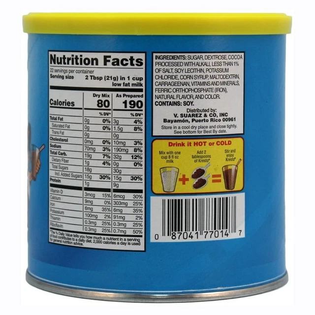 KRESTO INSTANT DRINK Mix Chocolate Chocolatina Instantanea - 14 oz. £19 ...