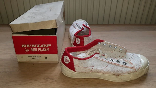 RARE VINTAGE ORIGINAL Dunlop Red Flash Size 6 Nos Some Foxing. Can Be ...