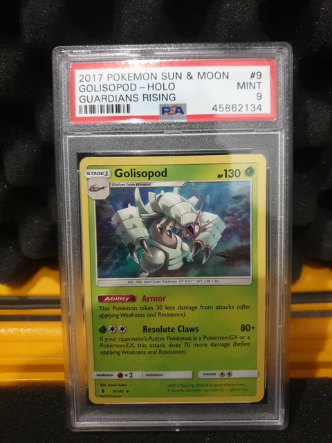 POKEMON 2017 GOLISOPOD Holo Rare 9/145 Guardians Rising psa 9 $45.00 ...