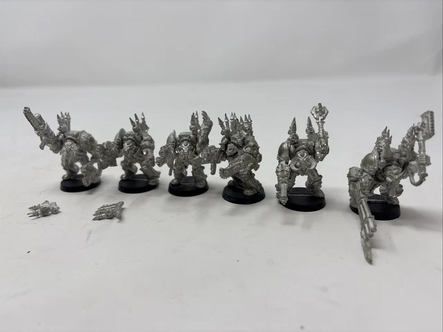 2ND EDITION CHAOS Space Marine Terminator Squad - Metal, Unpainted ...