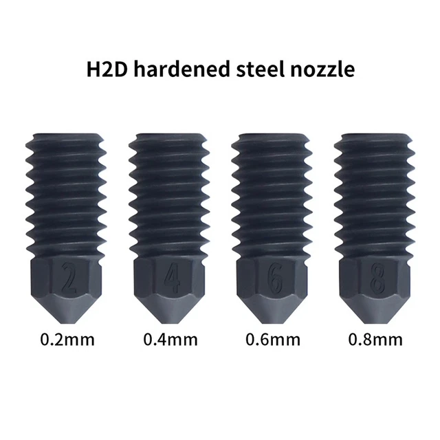 NOZZLES FOR BAMBU Lab A1 / A1 Mini Nozzle 0.2 0.4 0.6 0.8mm Hardened ...