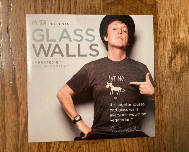 PETA PRESENTS GLASS Walls Narrated by Paul McCartney New Sealed DVD $5. ...