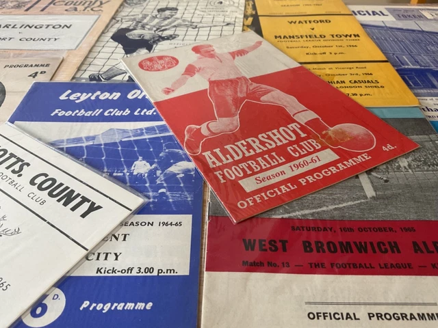 10 X 1960'S English League Assorted Football Programmes VGC £6.00 ...