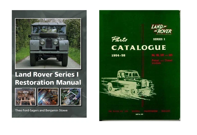 LAND ROVER SERIES 1 Restoration Manual & Models Parts Catalog TWO BOOK ...