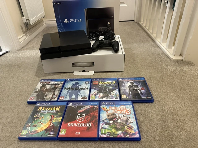 SONY PLAYSTATION 4 500GB Console With Controller Original Box And Games ...