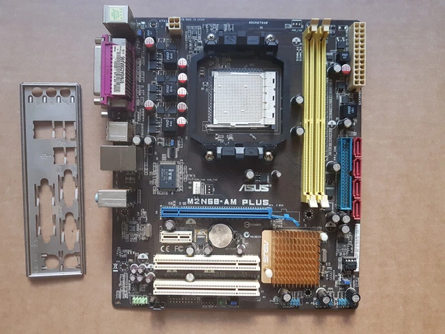 ASUS M2N68-AM PLUS MATX Socket AM2/AM2+ DDR2 Motherboard Mainboard Rev ...