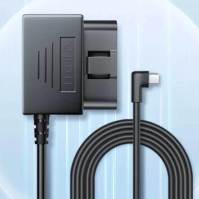 DASH CAM OBD Hardwire Kit Power Cable Type C Port Support Park Monitor ...