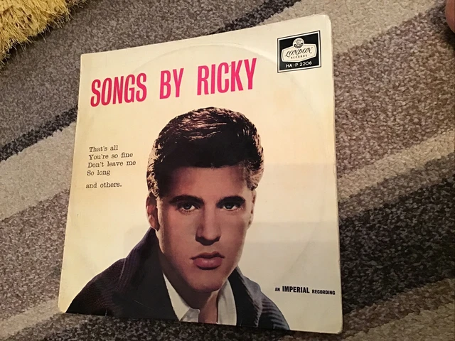 RICKY NELSON - Songs By Ricky LP (London Plum Label) 1960 mono EUR 10 ...