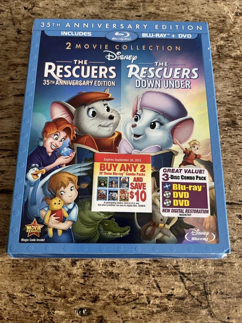 THE RESCUERS / THE RESCUERS DOWN UNDER [35th Anniversary Edition, Blu ...