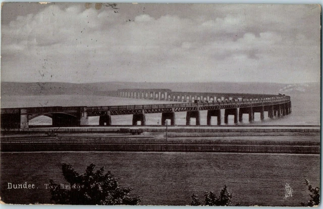 RAPHAEL TUCK & Sons SILVERETTE Pont Tay Dundee Écosse Carte Postale ...
