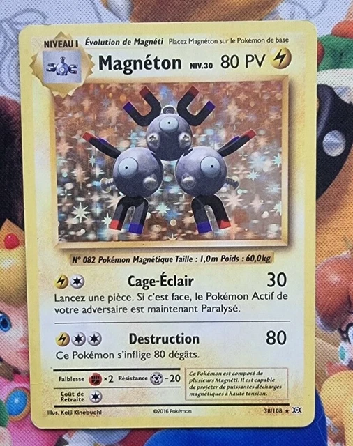 [POKEMON] MAGNETON 80PV 38/108 Francais Xy12 Evolutions Holo! EUR 4,51 ...