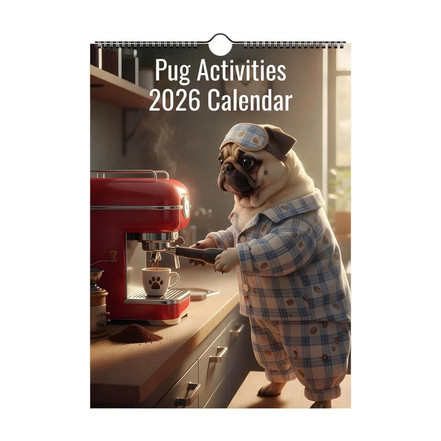KALENDER 2026 MOPS Monatsplanungsplaner Hundekalender 2026 für das ...
