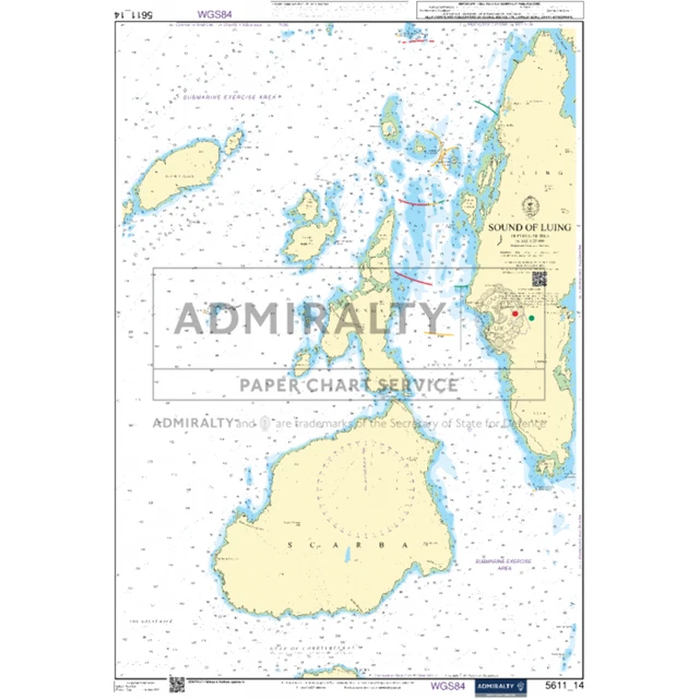 ADMIRALTY SMALL CRAFT Chart 5611_14: Sound of Luing £16.20 - PicClick UK