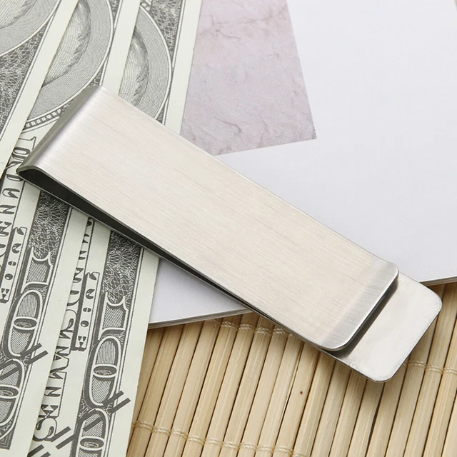 MINI MONEY CLIP Anti-lost Bifold Money Clamps Reusable Simple for ...
