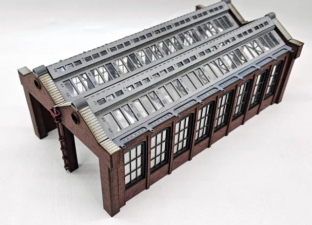 MODELUX OO GAUGE 'Derby' 2 Lane Engine Shed Kit £12.50 - PicClick UK
