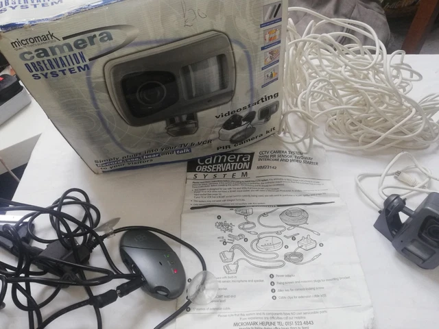 MICROMARK OBSERVATION SYSTEM MM23142 PIR Camera Kit, No Power Adapter ...