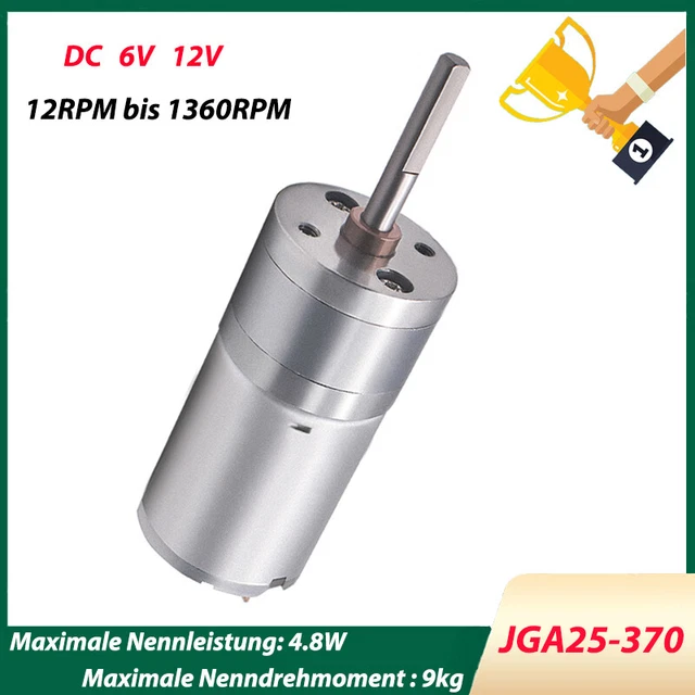 MICRO MOTORREDUCTOR DC6V 12V reversible motor eléctrico longitud del ...