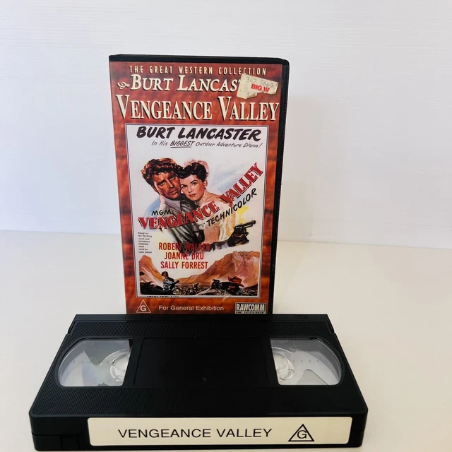 VENGEANCE VALLEY CLASSIC Western Vhs Video Tape Burt Lancaster Joanne ...