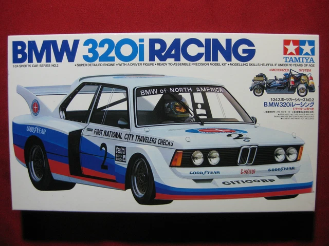 1977 BMW 320I Racing 1/24 Tamiya Motorized Plastic Model Kit Car Japan ...