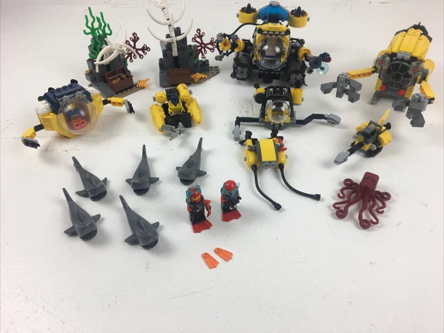 LEGO CITY OCEANS Exploration Submarine Deep Sea Underwater Sets X9 £50. ...