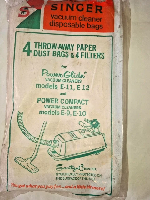 GENUINE SINGER VACUUM Cleaner Bags & Filters For Powerglide & Power ...