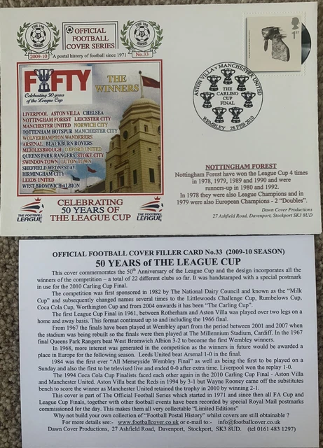 NOTTINGHAM FOREST - Celebrating 50 Years Of The League Cup 2010 First ...
