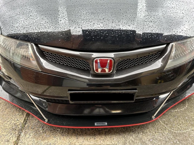 HONDA CIVIC FN2 Type R MG Style Carbon Fiber Front Grill $495.00 ...