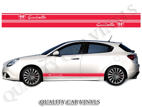 ALFA ROMEO GIULIETTA Side Racing Stripes Graphic Decals Stickers Vinyl ...