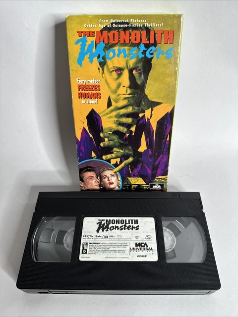 THE MONOLITH MONSTERS VHS Universal Classic Creature Horror Sci-Fi HTF ...