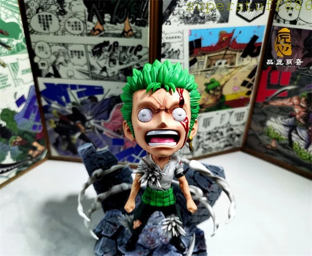 MQ STUDIO ONE Piece SD Bleeding Roronoa Zoro GK Resin Painted Statue ...