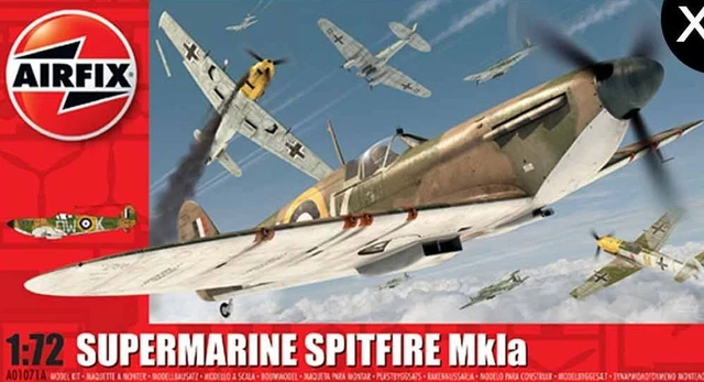 AIRFIX SUPERMARINE SPITFIRE Mk1a - 1:72 Model Kit - A01071A - New - Bolt Action £8.30 - PicClick UK