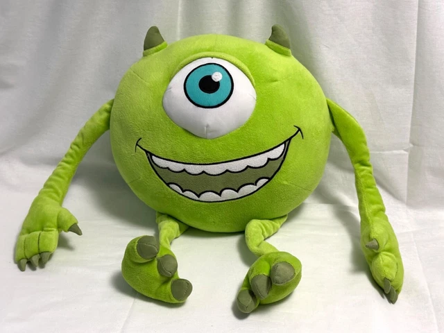 DISNEY PIXAR MONSTERS Inc Green Monster Mike Wazowski Plush Toy 12 ...