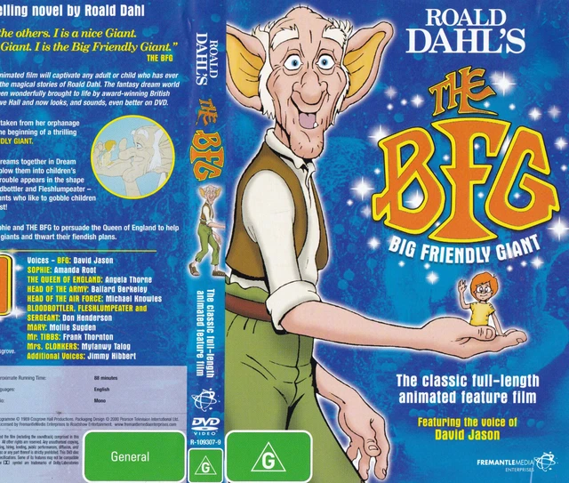 ROALD DAHL'S THE BFG BIG FRIENDLY GIANT DVD R4 - PAL SirH70 $9.95 ...