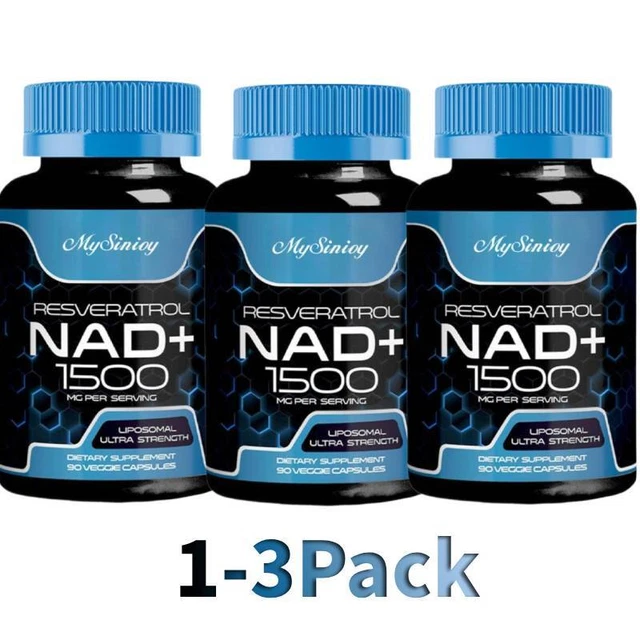 NAD+1500MG-RESVERATROL, DNA REPAIR, Heart &Anti-aging Antioxidant ...