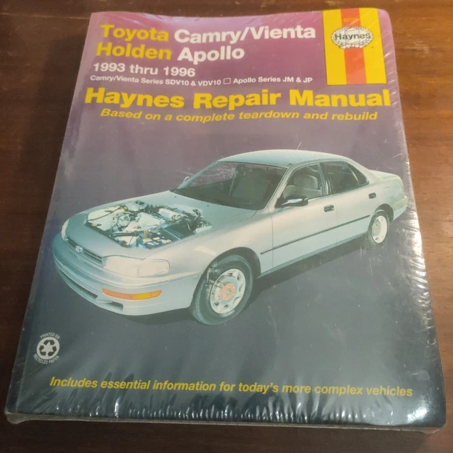 TOYOTA CAMRY/VIENTA HOLDEN Apollo 1993 thru 1996 Haynes Manual new and ...