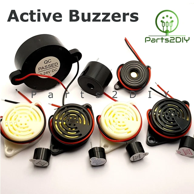 ACTIVE BUZZERS CONTINUOUS Electromagnetic Siren Alarm Arduino Raspberry ...