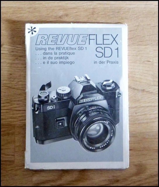 BEDIENUNGSANLEITUNG FÜR REVUEFLEX Sd 1 Slr Kamera EUR 5,90 - PicClick DE