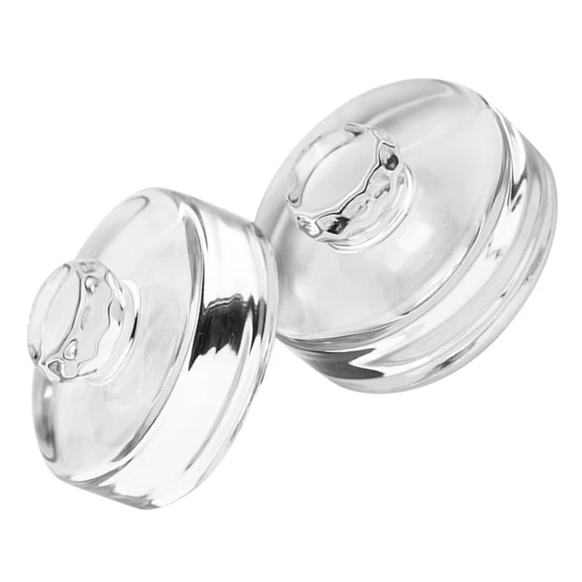 2PCS HEAVY GLASS Fermentation Weights Lids - Weights Lid With Grooved ...