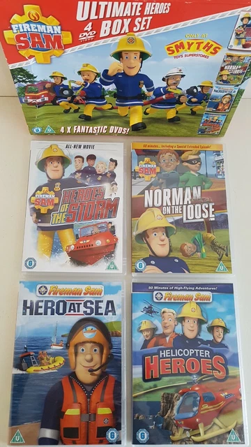 FIREMAN SAM ULTIMATE Heroes 4 Dvd Boxset ~ 4 fantastic dvds ~ smyths ...
