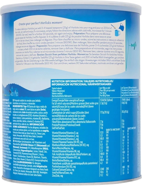 HORLICKS ORIGINAL MALTED Milk 2kg - Just add milk £16.13 - PicClick UK