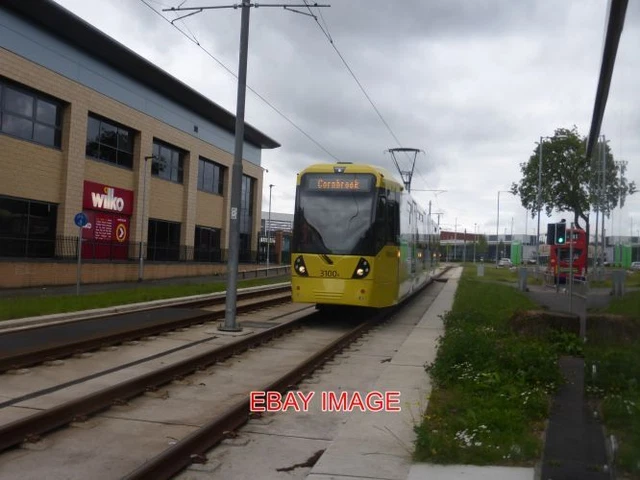 PHOTO MANCHESTER Metrolink Tram No 3100 £1.50 - PicClick UK