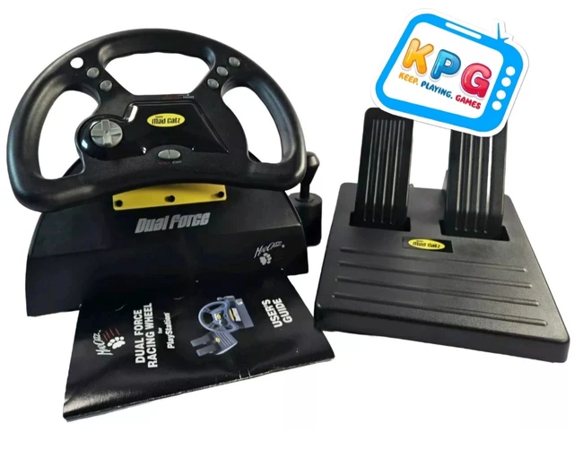 MAD KATZ DUAL Force Racing Wheel With Pedals - Playstation 1 (PS1 ...