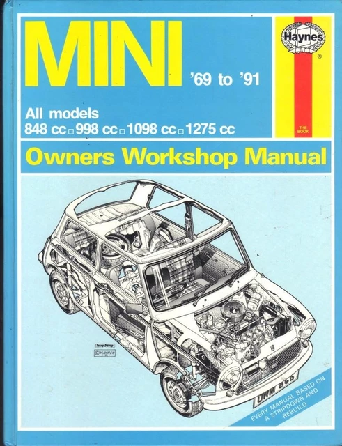 MINI COOPER S,1275 Gt,City,Mayfair,Hle,Van,Clubman Haynes Manual 1969 ...